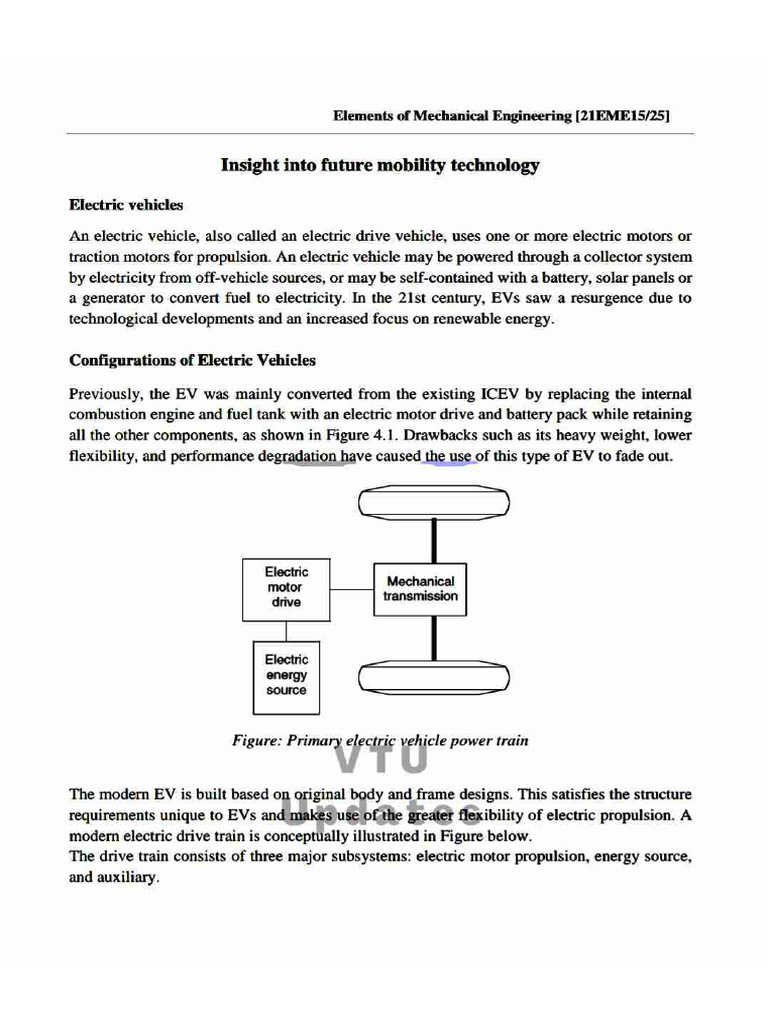 Electric Vehicles | PDF