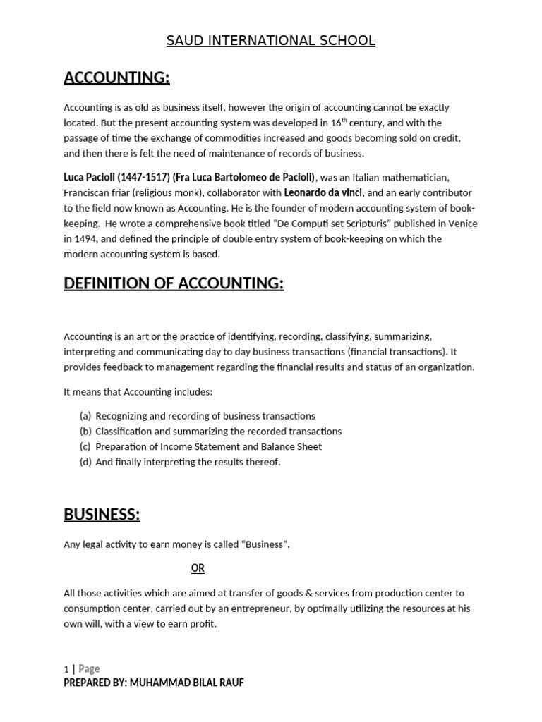 Accounting (Basic) | PDF | Debits And Credits | Expense