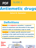 NCCP Antiemetic Guidance for SACT | PDF | Nausea | Vomiting