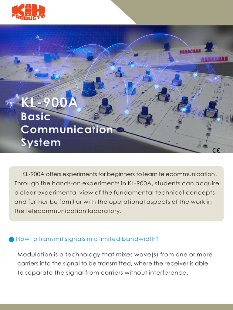 Basic Communication System KL-900A | PDF | Frequency Modulation ...