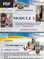Manunggul Jar: Symbol of Burial Practices | PDF