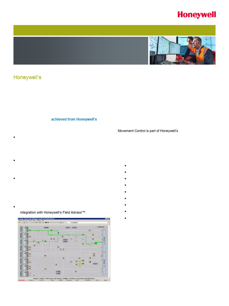 Honeywell Movement Control Solutions | PDF | Computer Architecture ...