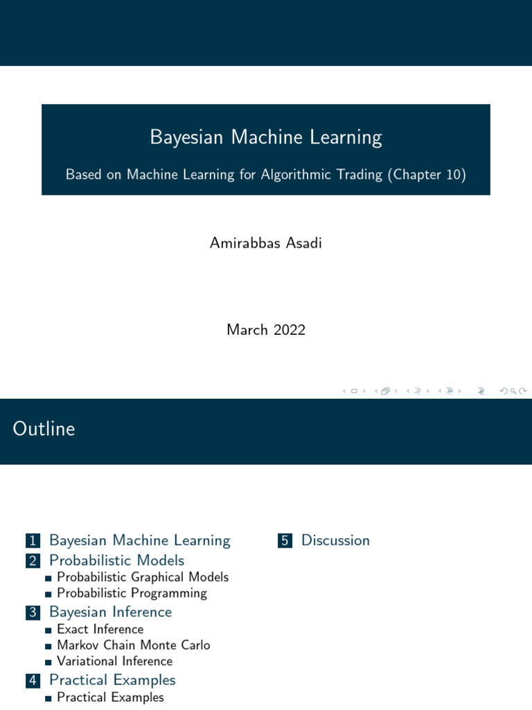 Bayesian Machine Learning 1663238292 | PDF | Bayesian Inference | Bayesian Network