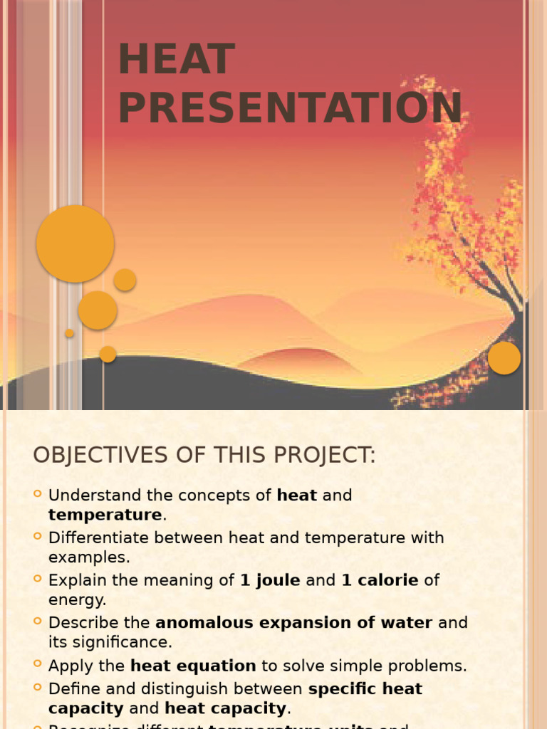 Heat Presentation | PDF | Temperature | Heat
