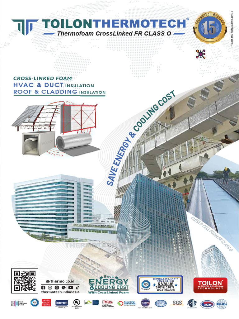 Brosur Toilon Thermotech Xlpe FR Class o | PDF | Thermal Insulation ...