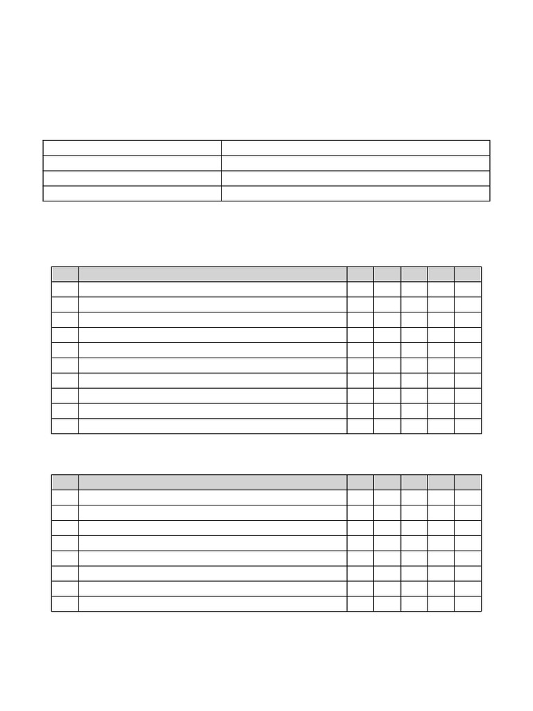 Survey Questionnaire Language Anxiety Table | PDF | Anxiety | English ...
