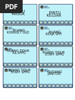 Desain dan Label Ruangan SPPG | PDF