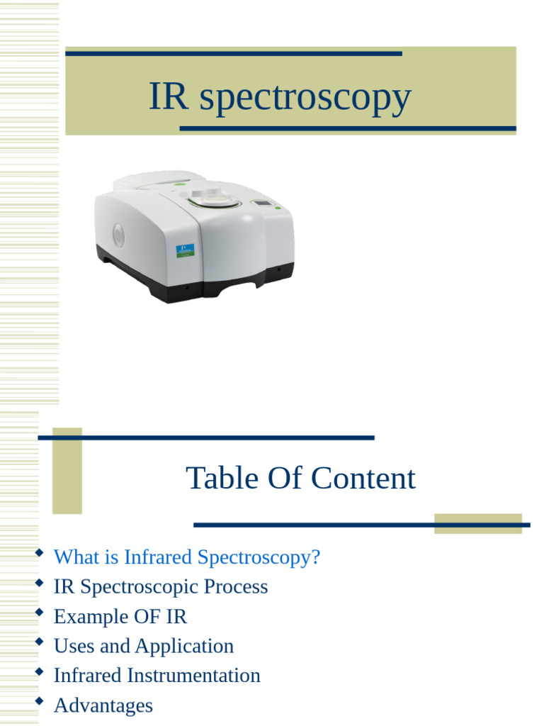 Infrared Spectros | PDF | Infrared Spectroscopy | Absorption Spectroscopy