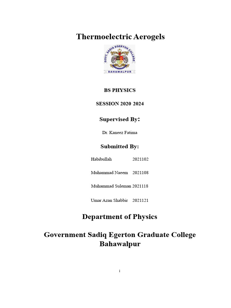 Thesis | PDF | Materials Science | Physical Sciences