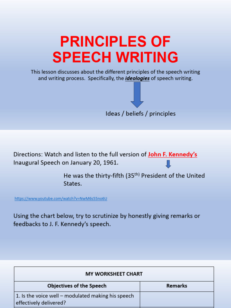 Principles of Effective Speech Writing | PDF | Geography | Space