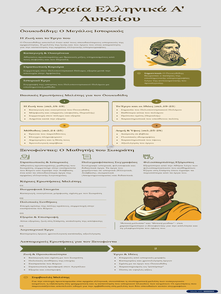 ΣΥΝΟΠΤΙΚΗ ΕΙΣΑΓΩΓΗ ΘΟΥΚΥΔΙΔΗΣ-ΞΕΝΟΦΩΝΤΑΣ & ΕΝΔΕΙΚΤΙΚΕΣ ΕΡΩΤΗΣΕΙΣ ...