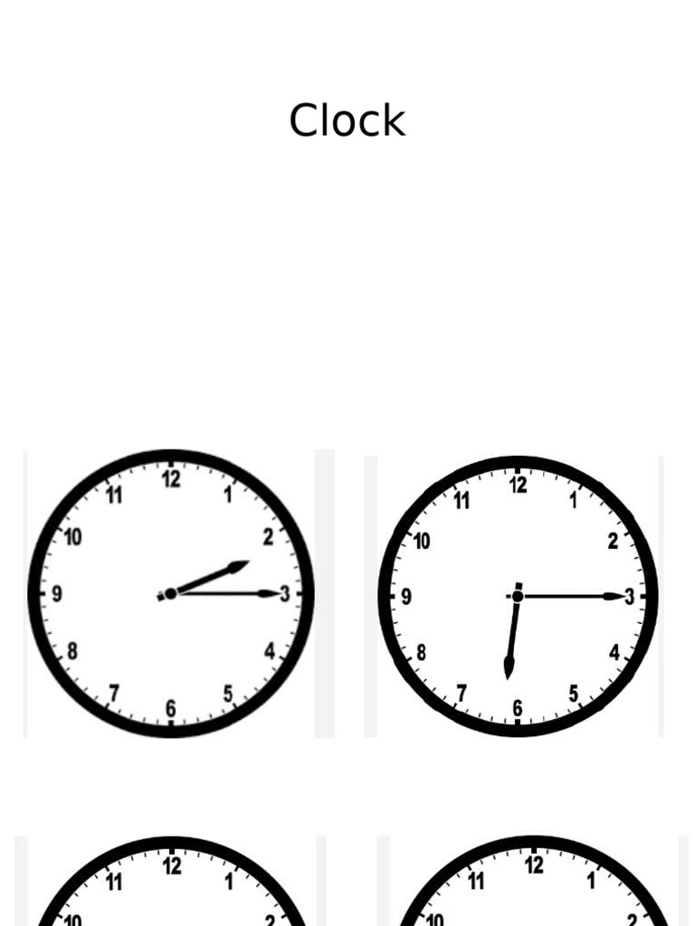 Clock | PDF