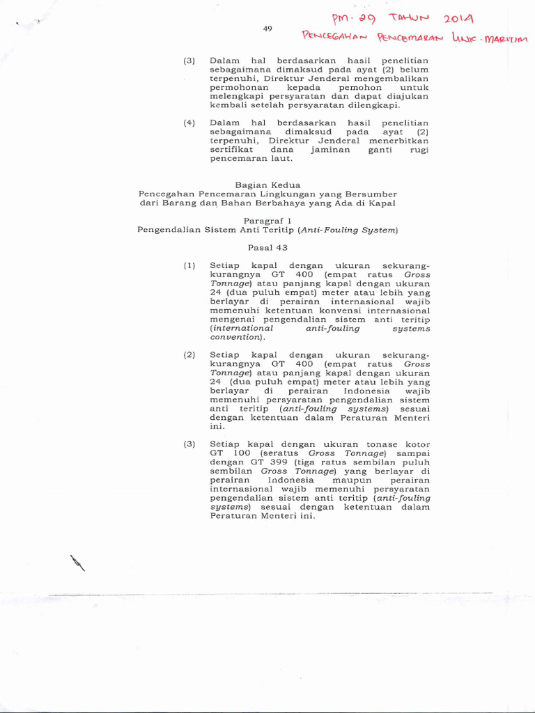 Pencegahan Pencemaran Lingkungan Maritim | PDF