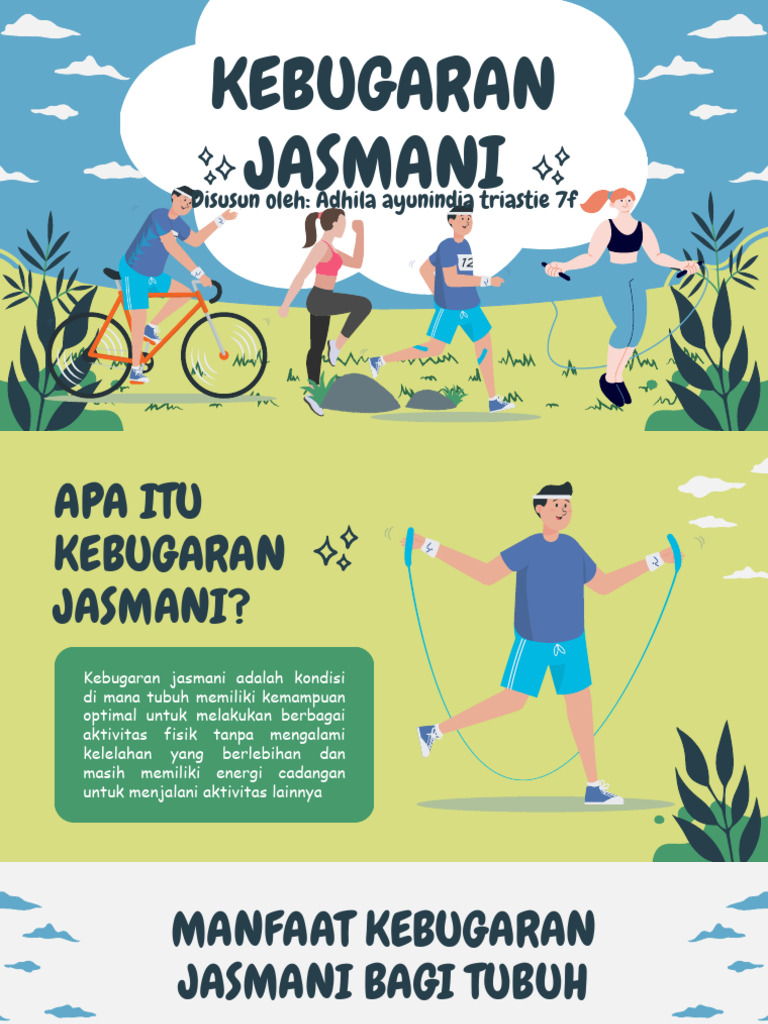 Biru Dan Hijau Ilustrasi Kebugaran Jasmani Presentation - 20250730 ...