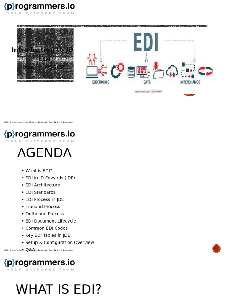 JDE EDI Integration Overview | PDF | Electronic Data Interchange ...