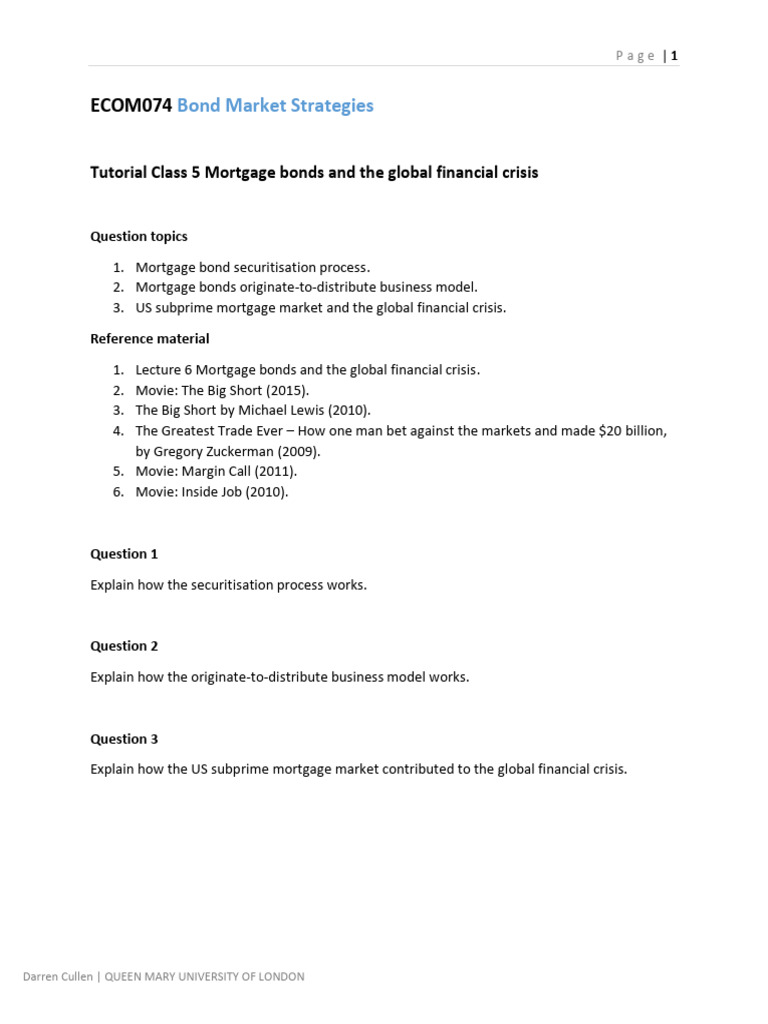 ECOM074 Class 5 Questions 2025 | PDF