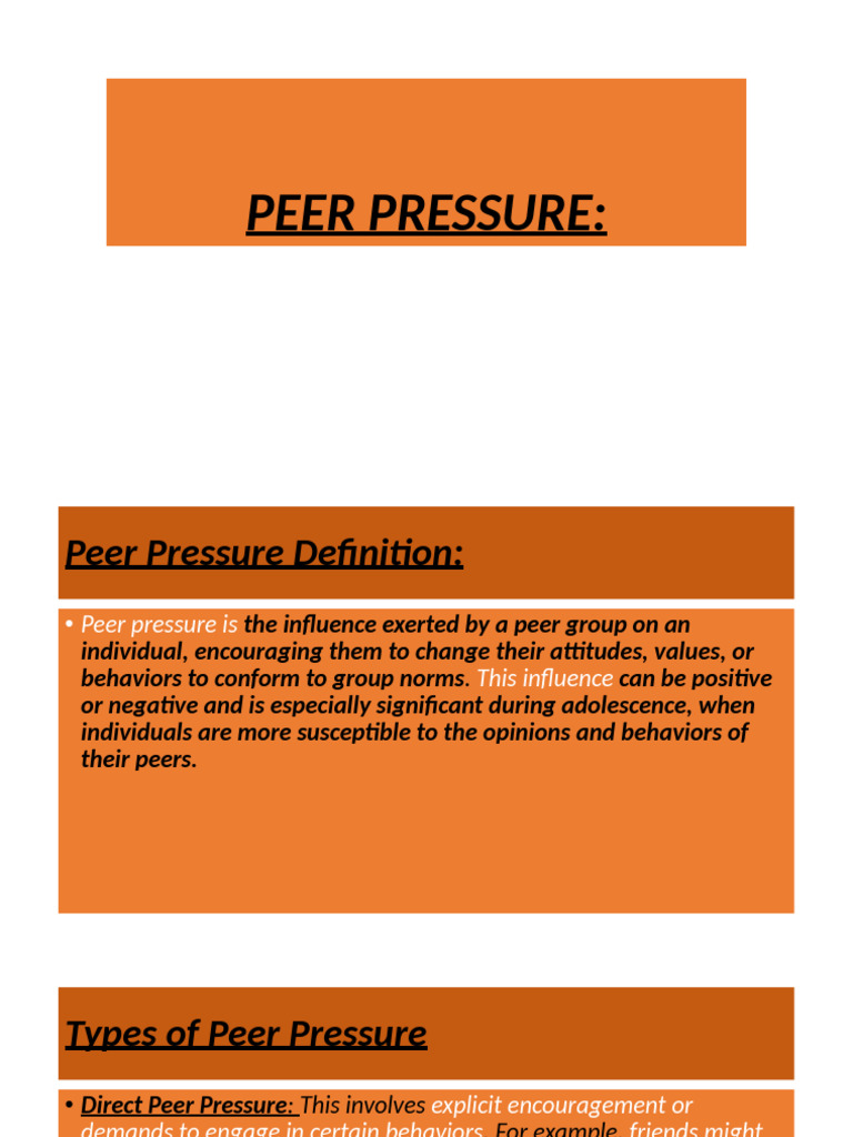 Understanding Peer Pressure Dynamics | PDF