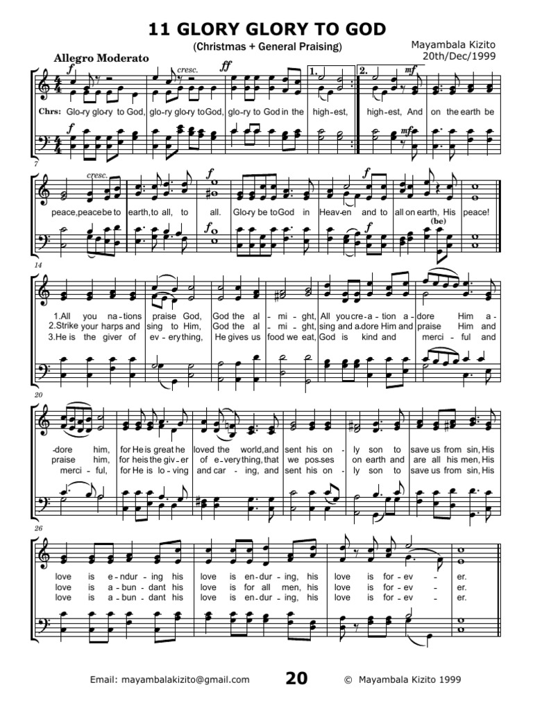 Glory to God: A Musical Praise | PDF | Religious Belief And Doctrine