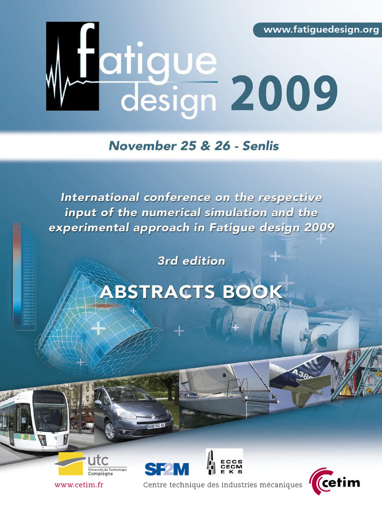 Fatigue Design Abstrat Book 2009 | PDF | Fatigue (Material) | Fracture