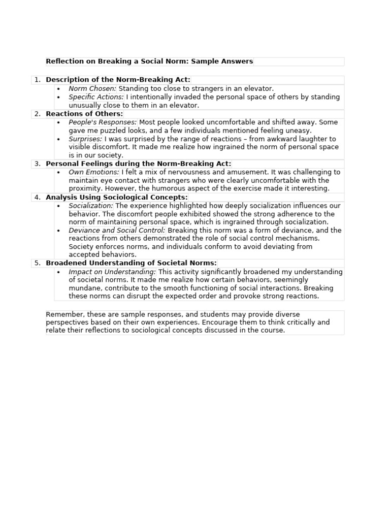 Breaking Personal Space Norms | PDF