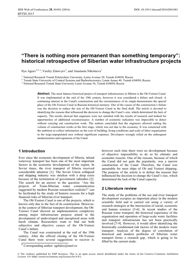 There Is Nothing More Permanent Than Something Temporary | PDF | Canal ...