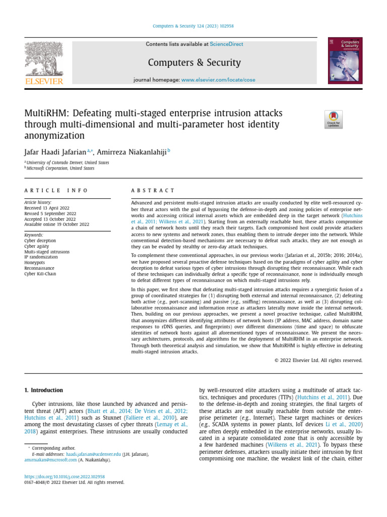 Jafarian CSEC23 | PDF | Domain Name System | Computer Network