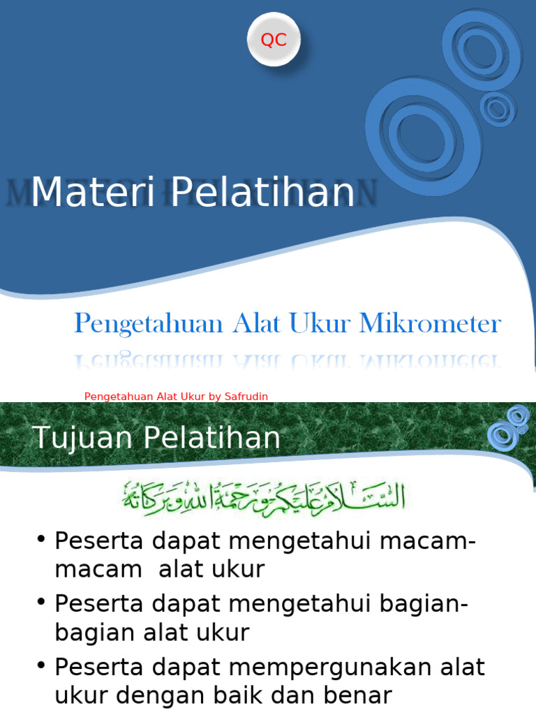 Alat Ukur: Panduan Mikrometer dan Perawatan | PDF | Myspace | Computer File