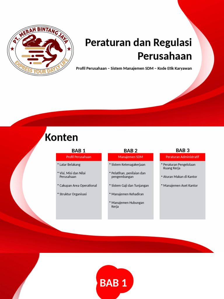 Profil dan Manajemen PT Merah Bintang Jaya | PDF