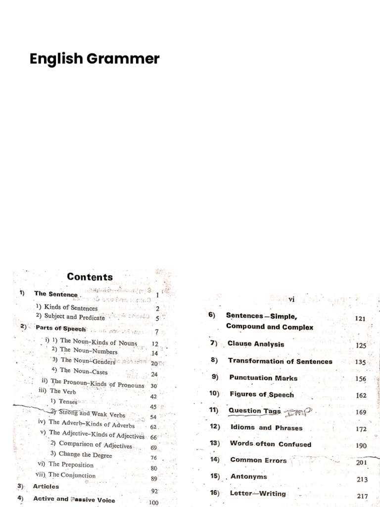 Master English Grammer Book | PDF