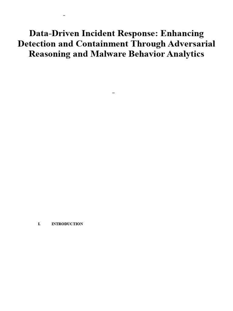 Data-Driven Incident Response Strategies | PDF | Computer Security ...