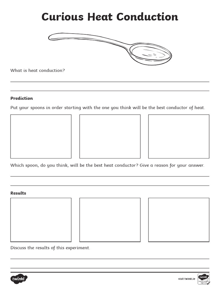 Curious Heat Conduction Activity Sheet | PDF