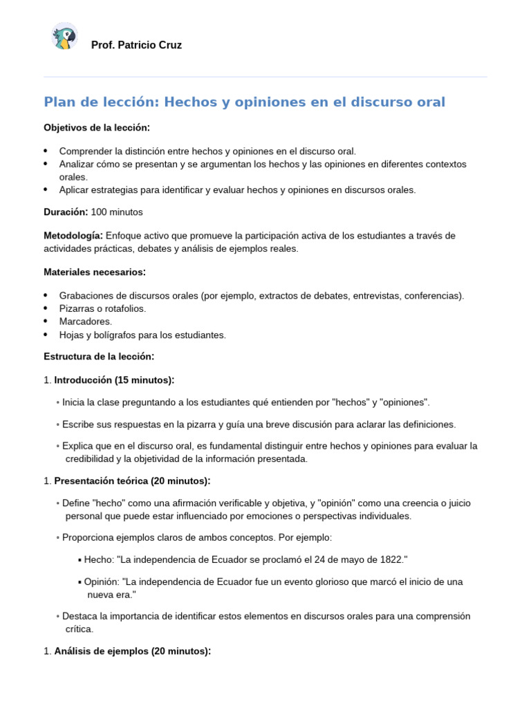 Hechos y Opiniones 2do. 1.2 | PDF | Educación en artes liberales