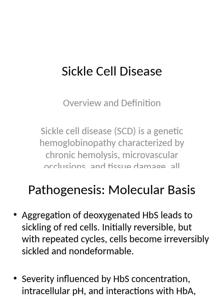 Sickle Cell Disease: Causes, Symptoms, and Treatment | PDF