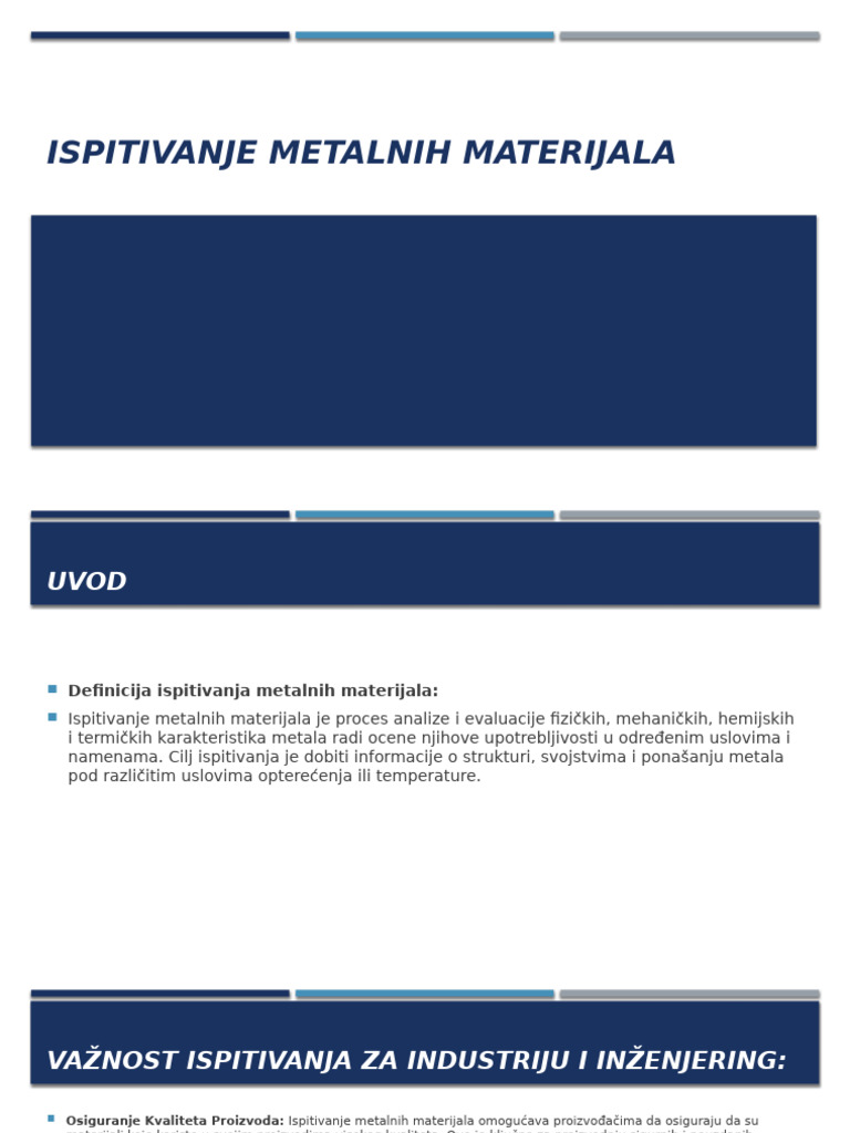 Ispitivanje Metalnih Materijala | PDF