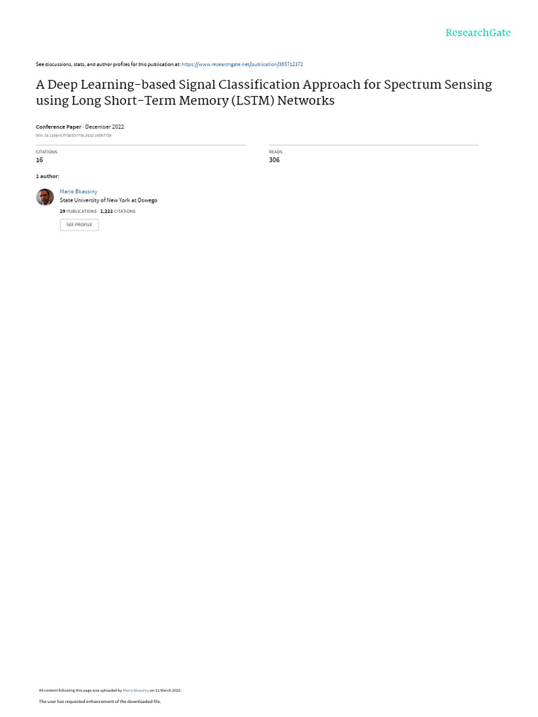 A Deep Learning-Term Memory LSTM Networks | PDF | Cognitive Radio ...