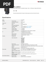 Keyence LM-1100 Data Sheet | PDF | Power Supply | Imaging
