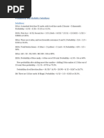 Probability Cards List | PDF
