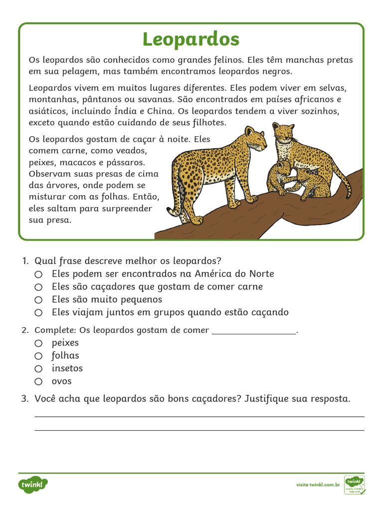 All About Leopards | PDF