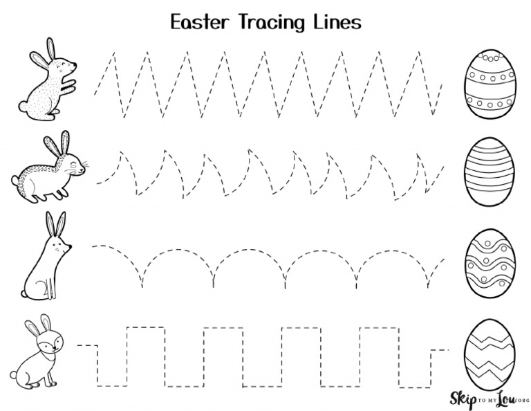 Easter Tracing Lines 1 | PDF
