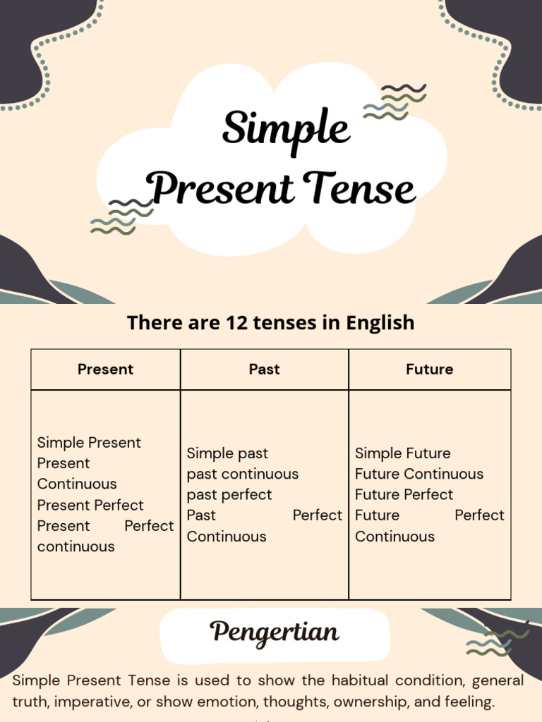 Understanding Simple Present Tense | PDF | Grammatical Tense | Linguistics