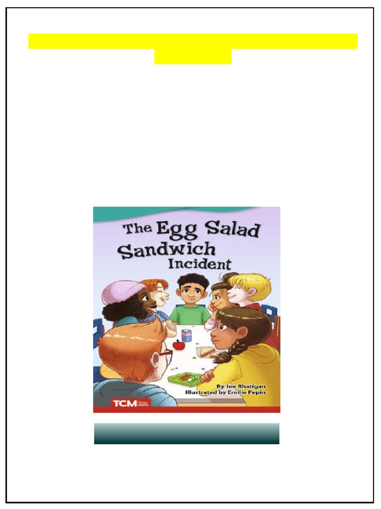 The Egg Salad Sandwich Incident Joe Rhatigan full chapters instanly | PDF