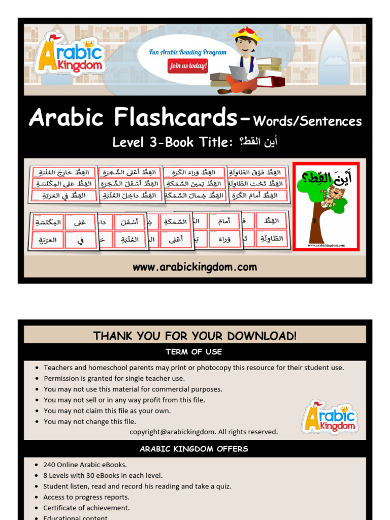 Flashcards-where is the Cat | PDF | Learning