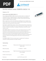 Satmagan 135: Accurate Magnetite Analysis | PDF | Iron Ore | Measuring ...