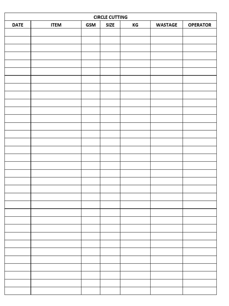 Circle Cutting Draft | PDF