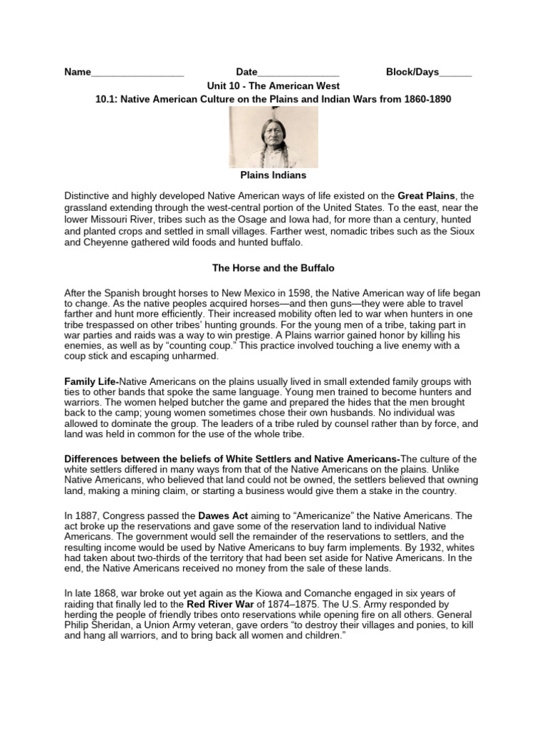 10.1 - American Indian Wars | PDF | Canadian Prairies | Indigenous ...
