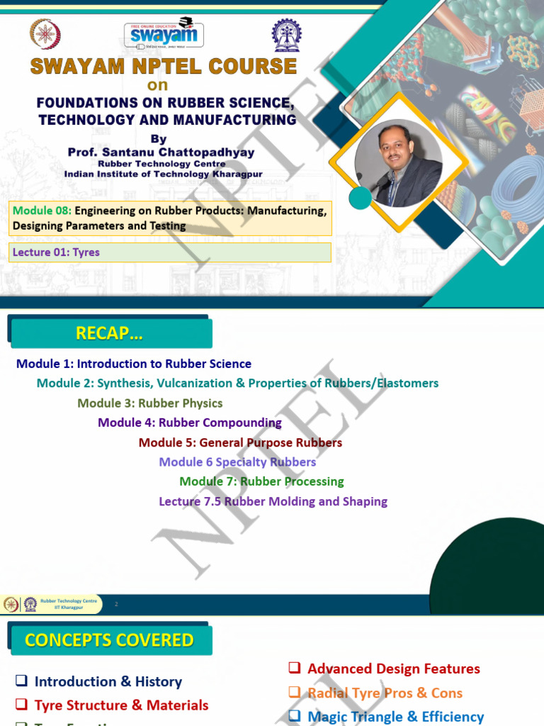 Week 8 Study Material - Nptel | PDF | Tire | Vehicles