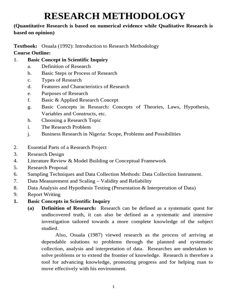 Research Methodology - Bus 8214 | PDF | Sampling (Statistics) | Hypothesis