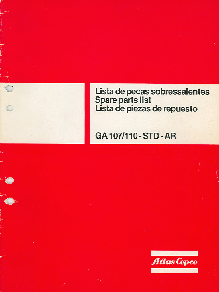 Lista de Peças GA 107-110 - STD - AR | PDF