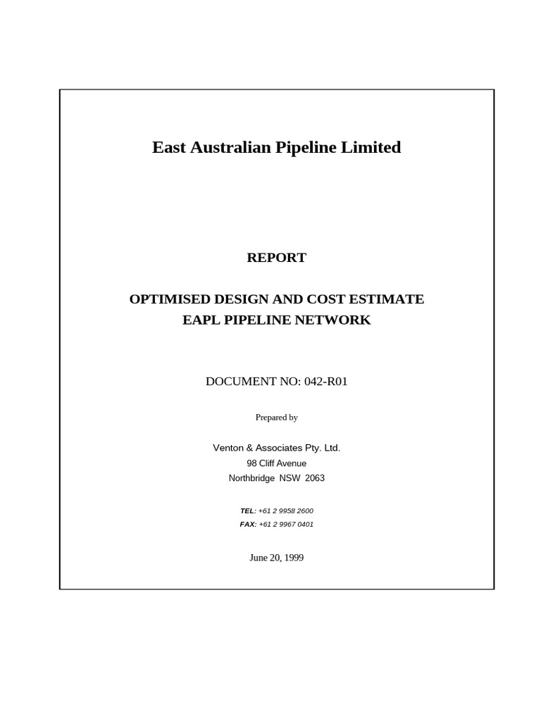 EAPL Optimised Design | PDF | Gases | Pipe (Fluid Conveyance)