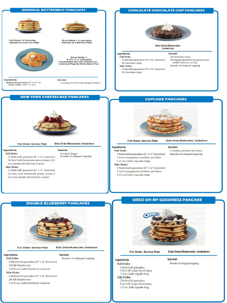 IHOP MENU Reviewer With Photo | PDF